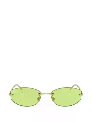 Ray-ban Rimless-frame Sunglasses - Gold