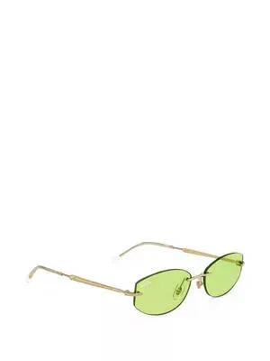 Ray-ban Rimless-frame Sunglasses - Gold