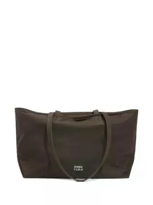 Bimba Y Lola Large Dark Coated Shopper Bag