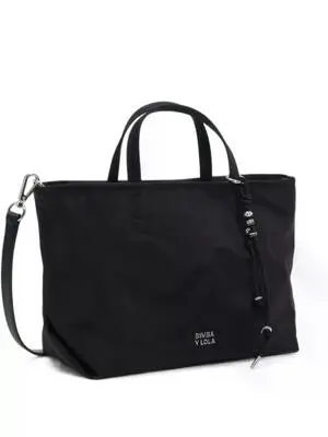 Bimba Y Lola Medium Nylon Shopper Bag - Black