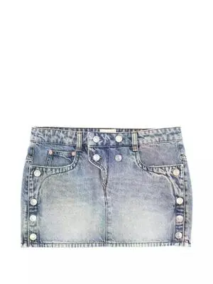 Isabel Marant Étoile Button-embellished Denim Mini Skirt