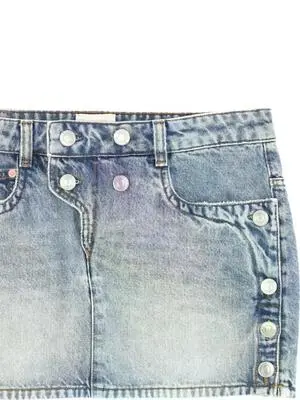 Isabel Marant Étoile Button-embellished Denim Mini Skirt