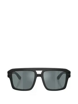 Dolce & Gabbana Double-bridge Pilot Sunglasses - Black
