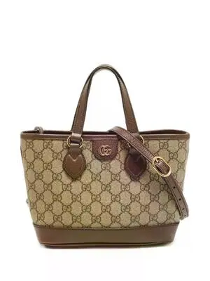 Gucci Mini Ophidia Gg Supreme Tote Bag - Neutrals