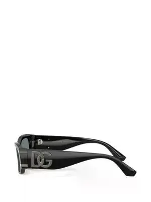 Dolce & Gabbana Logo-plaque Rectangle-frame Sunglasses