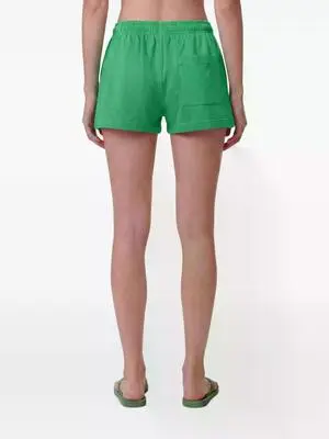 Sporty & Rich Logo-print Elasticated-waistband Shorts