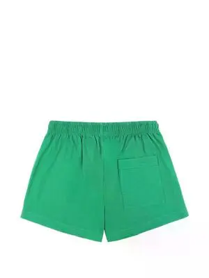 Sporty & Rich Logo-print Elasticated-waistband Shorts