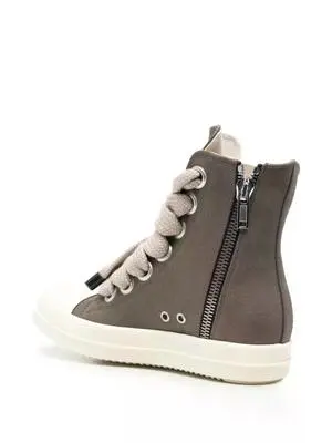 Rick Owens Jumbo-lace Side-zip Sneakers