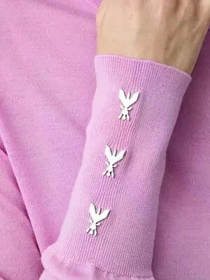 Patrizia Pepe High-neck Logo-plaque Jumper