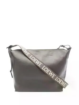 Loewe 2010-2026 Small Leather Cubi Crossbody Bag - Grey