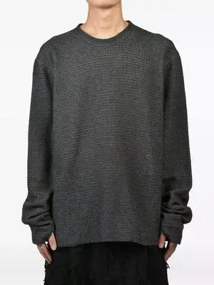 FILTH Thumbhole Washi-blend T-shirt