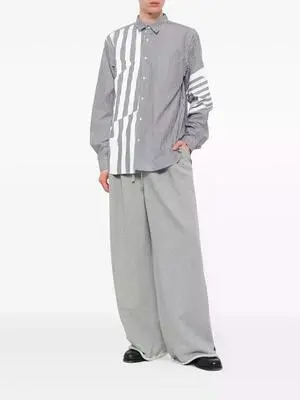 Noir Kei Ninomiya Pleated Pile-knit Trousers
