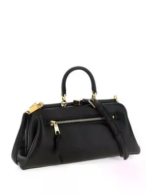 Dolce & Gabbana Medium Grandma Handbag In Plongé Nappa Leather - Black
