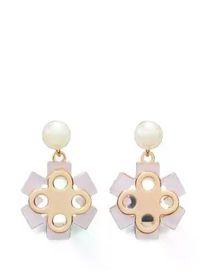 Tory Burch Forget Me Not Pearl Drop Earrings