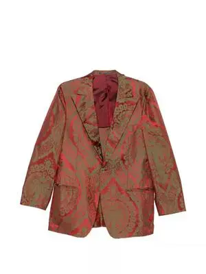 ROMEO GIGLI 1990s Damask-pattern Blazer