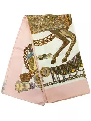 Hermès 2000-2026 Le Timbalier Silk Scarf 90 Scarves - Pink