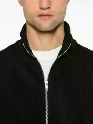 ENTIRE STUDIOS Zip-up Cotton Sweatshirt - Black