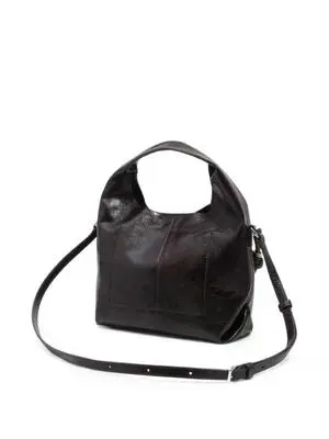 Bimba Y Lola Small Espresso Leather Paper Bag