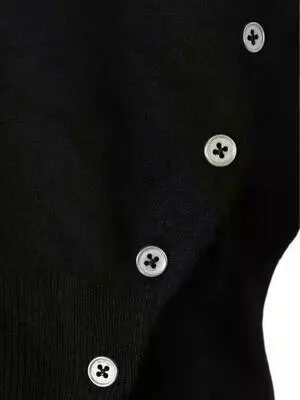 CARRER Button-detail Crew-neck Sweater