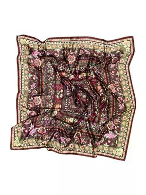 Bimba Y Lola Concentric Frames Floral Scarf