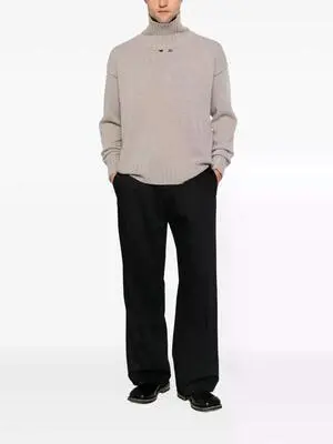 Isabel Benenato Roll-neck Drop-shoulder Sweater