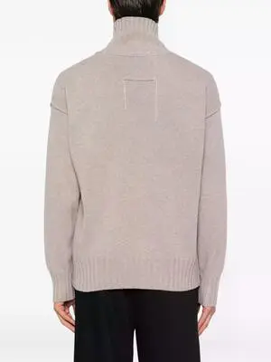 Isabel Benenato Roll-neck Drop-shoulder Sweater