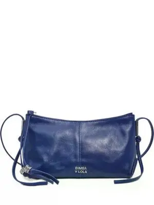 Bimba Y Lola Small Electric Leather Crossbody Bag - Blue