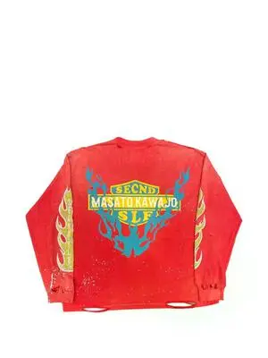 SECND SLF X Masato Kawajo Firestorm T-shirt