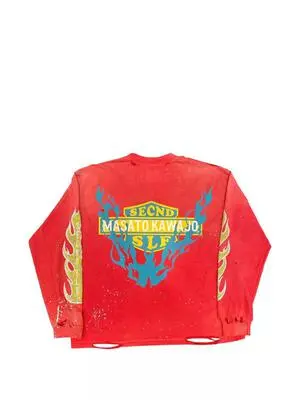 SECND SLF X Masato Kawajo Firestorm T-shirt