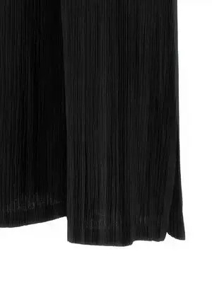 Issey Miyake Hatching Bottoms Pleated Trousers