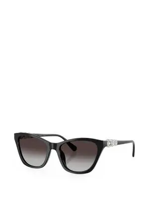 SWAROVSKI Cat-eye Frame Crystal-embellished Sunglasses - Black