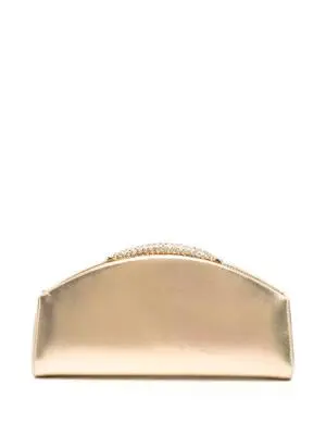 GIUSEPPE ZANOTTI Atena Crystal-embellished Clutch Bag - Gold
