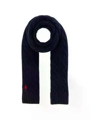 Polo Ralph Lauren Cable-knit Scarf - Blue