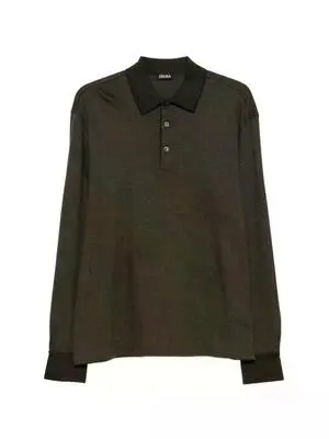 Zegna Long-sleeve Polo Shirt - Green
