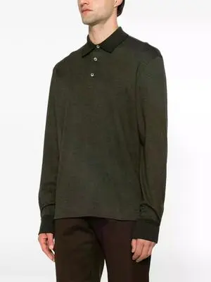 Zegna Long-sleeve Polo Shirt - Green