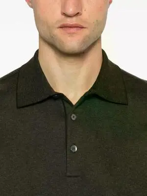 Zegna Long-sleeve Polo Shirt - Green