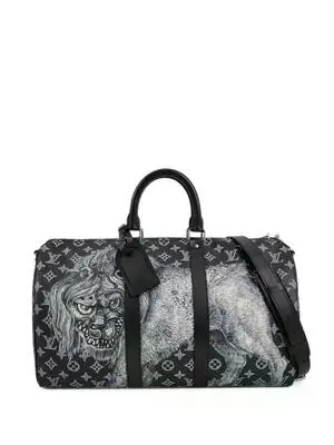 LOUIS VUITTON X Chapman Brothers Keepall 55 Bandoulière Holdall Black