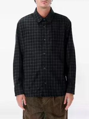 A.p.c. Check-pattern Button-up Shirt - Black