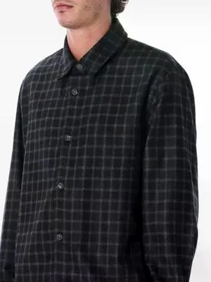A.p.c. Check-pattern Button-up Shirt - Black