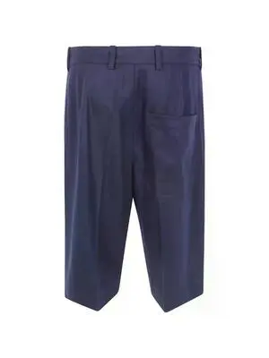 Sofie D'hoore Pressed-crease Wool Shorts - Blue