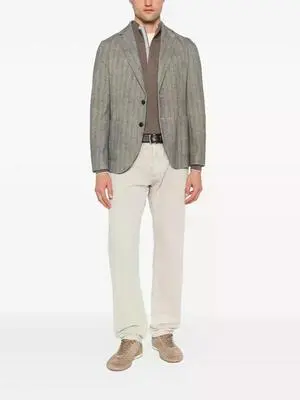 CIRCOLO 1901 Herringbone-print Jacket - Grey