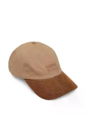 Bimba Y Lola Camel Cotton Corduroy Cap - Neutrals