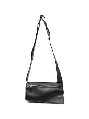 Loewe Puzzle Leather Shoulder Bag - Black