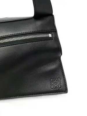 Loewe Puzzle Leather Shoulder Bag - Black