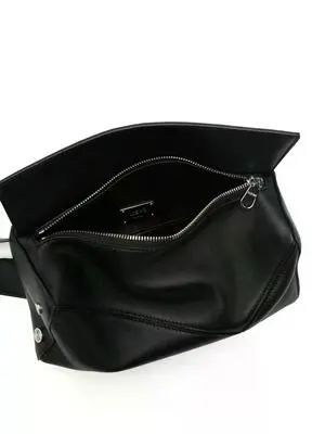 Loewe Puzzle Leather Shoulder Bag - Black
