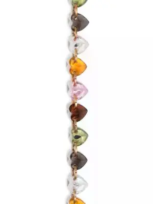 Bimba Y Lola Multicolor Heart Crystals Necklace