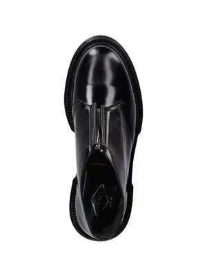 ADIEU PARIS Type 221 Zip-front Leather Ankle Boots