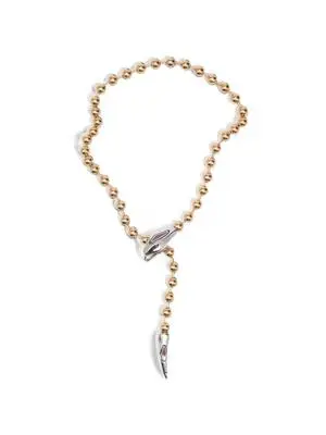 Bimba Y Lola Chain Necklace With Snake Head - Gold