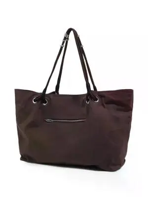 Bimba Y Lola Mocha Nylon Maxi Shopper Bag