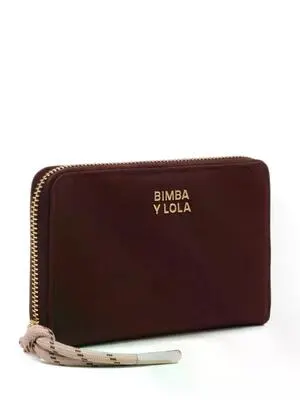 Bimba Y Lola Medium Burgundy Coated Wallet - Red